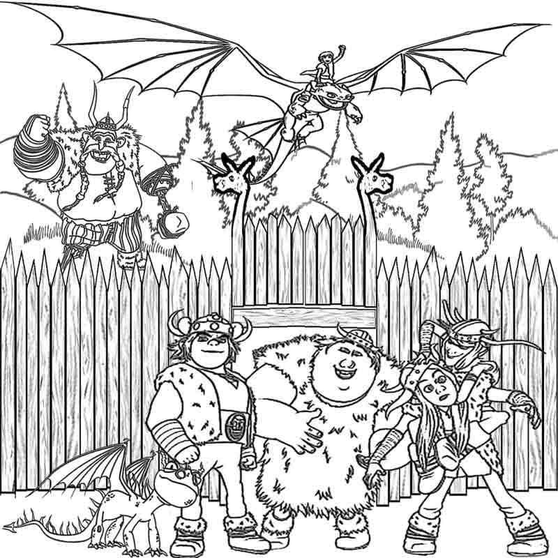 Print How To Train Your Dragon Image Kleurplaat Kinderen Kleurplaat