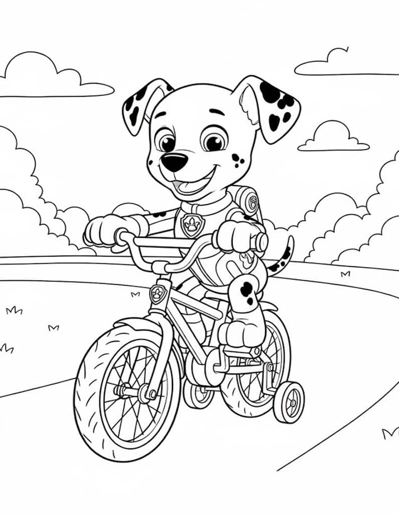 Marshall Paw Patrol Kleurplaten - Kinderen Kleurplaat